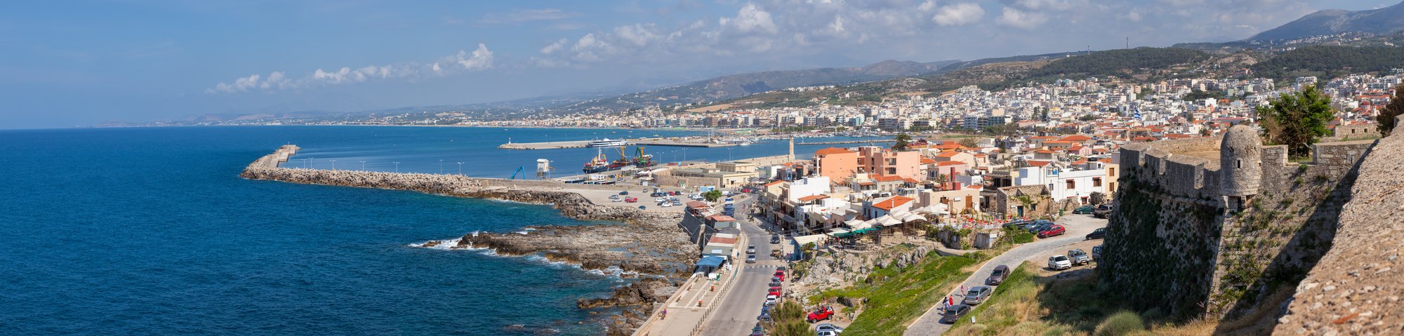 Map of Rethymno by area. Tourist map of Rethymno in English - tripmydream